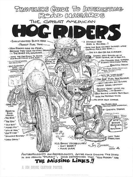 Hog Riders Poster – Jim Snook Studio
